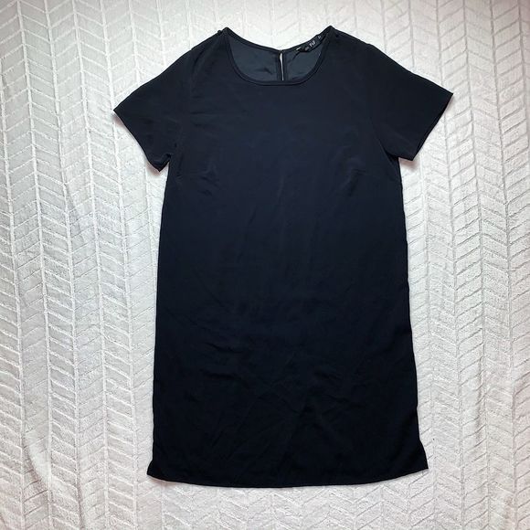 F&F | Dresses | F F Short Sleeve Above Knee Shift Dress Black 8 | Poshmark